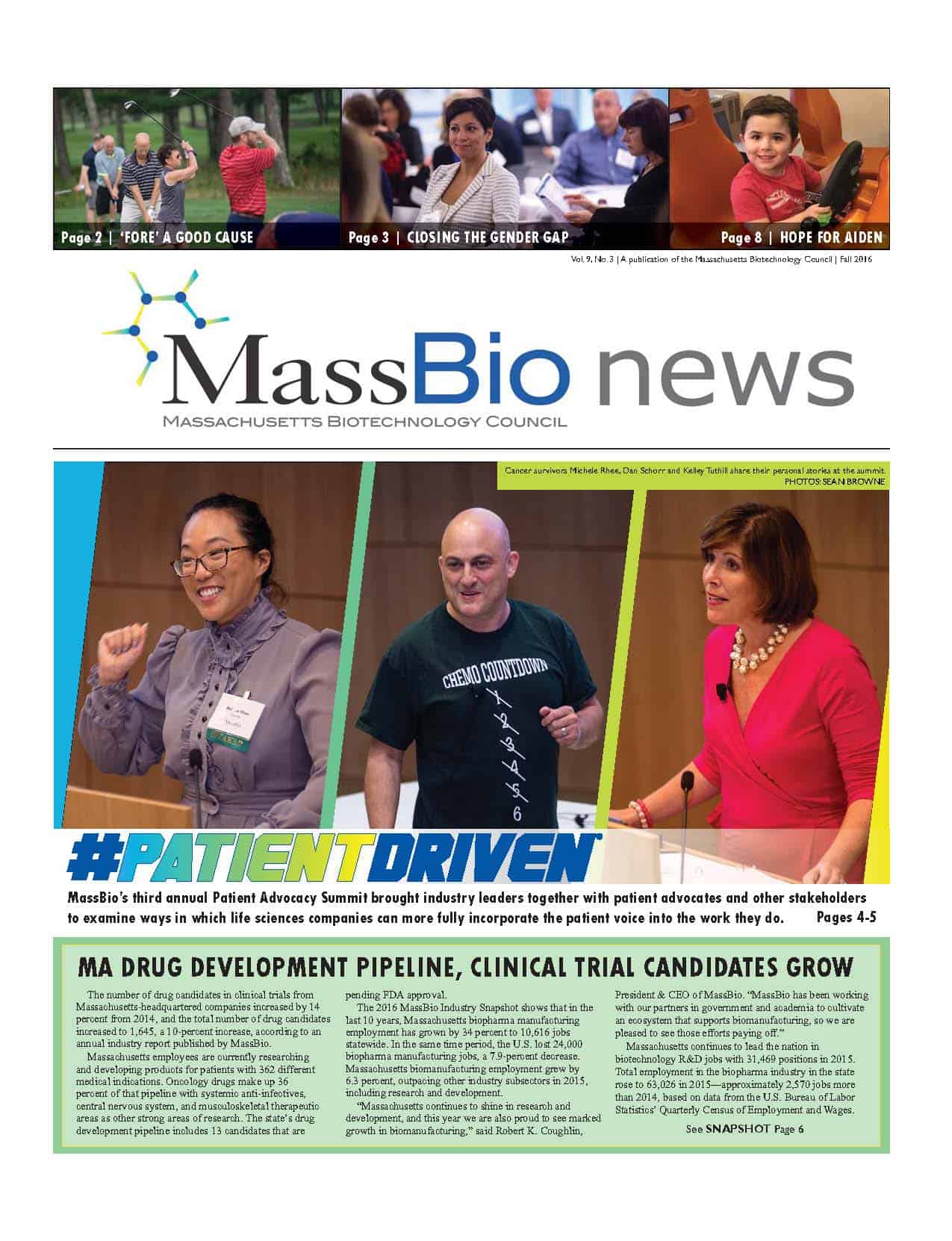 The MassBio Insider: Fall 2016 - MassBio